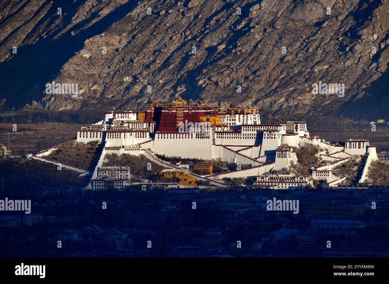 Lhasa,China.21th December 2024. Photo taken on December 21, 2024 shows ...