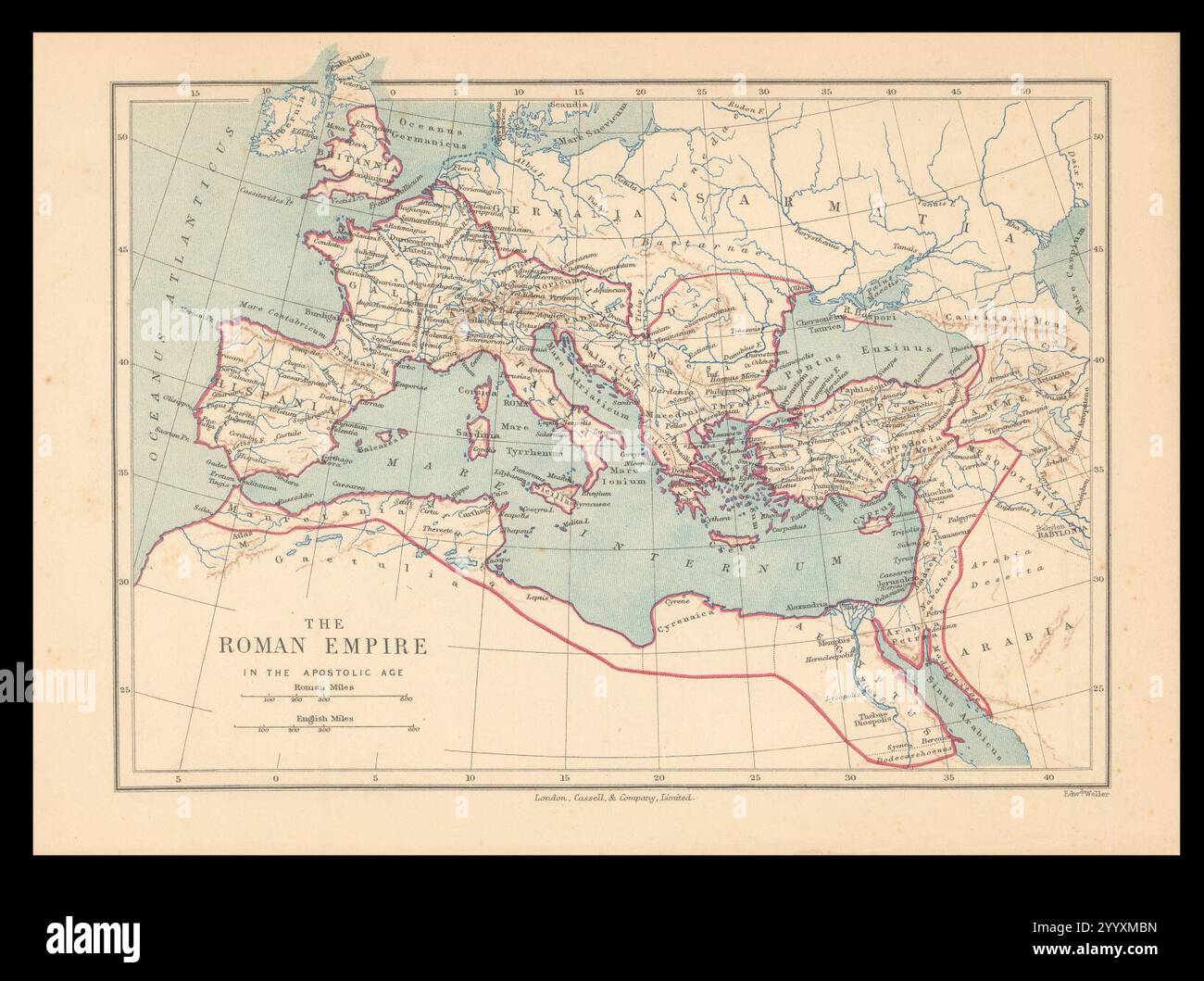 Edward Weller, The Roman Empire.in the Apostolic age Stock Photo - Alamy