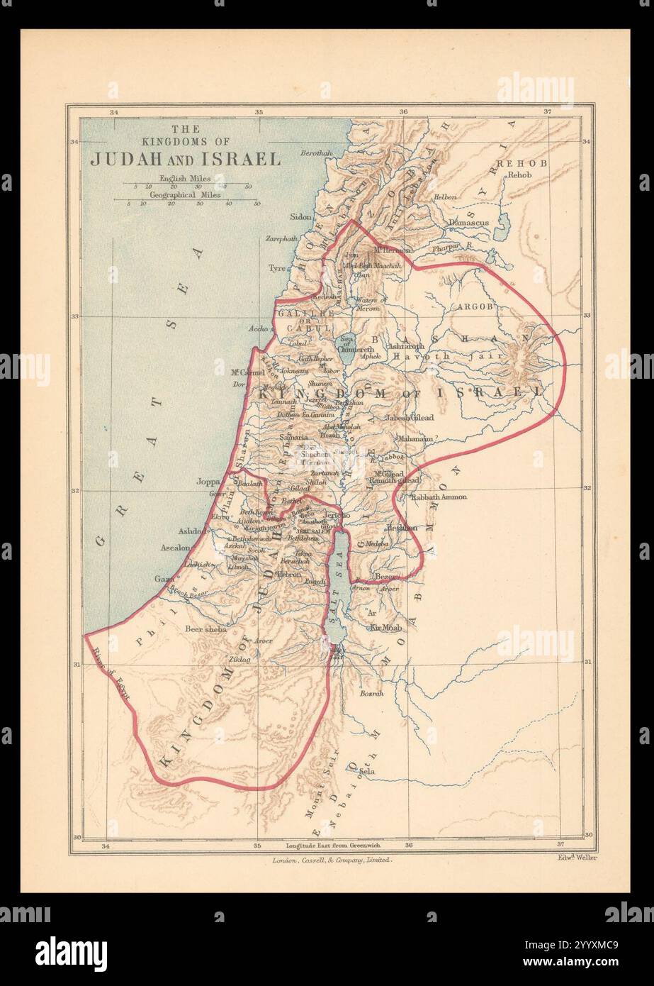 Edward Weller, The Kingdoms of Judah and Israel Stock Photo - Alamy