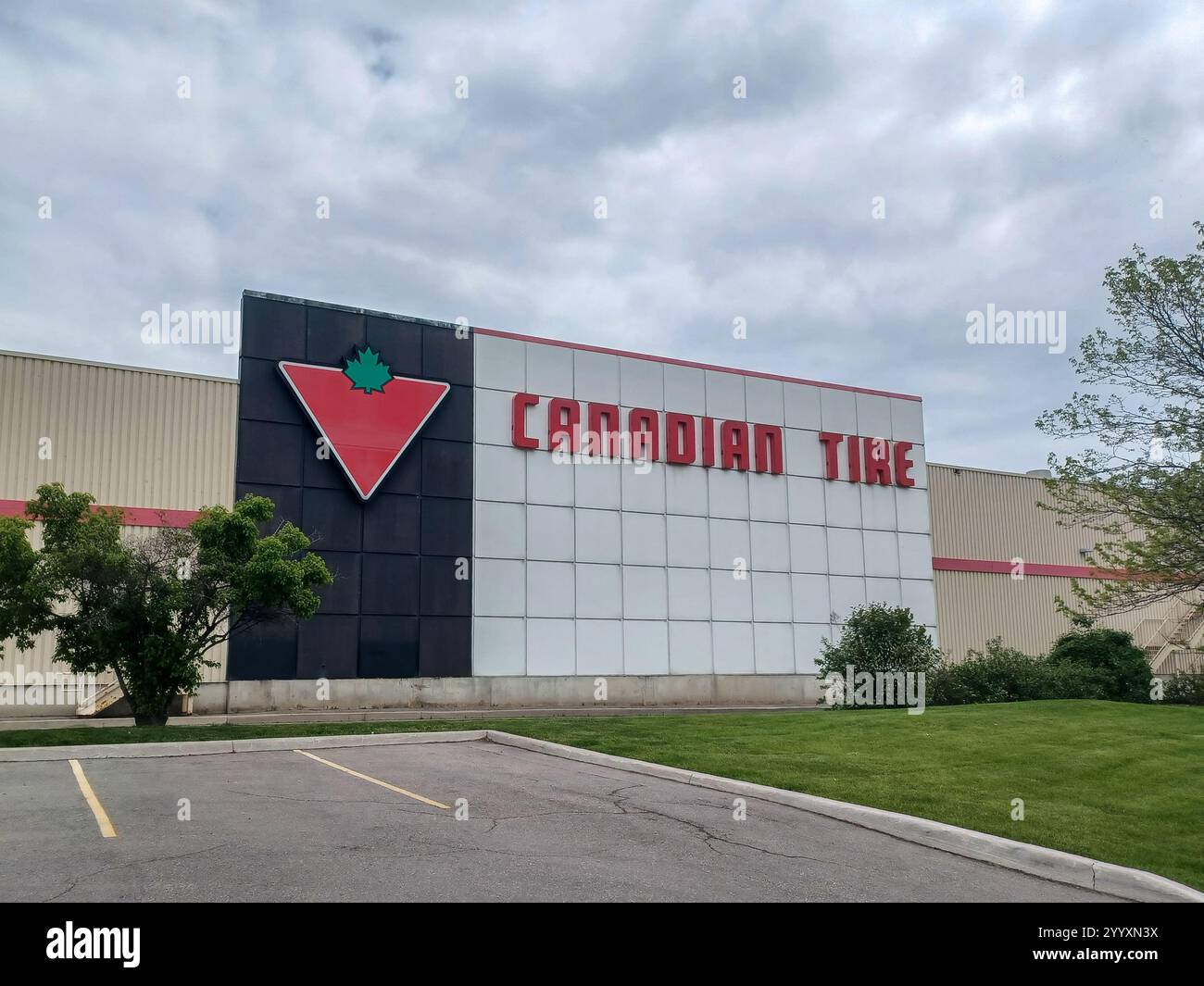 Toronto, ON, Canada – May 2, 2024: Canadian Tire storefront. Canadian ...