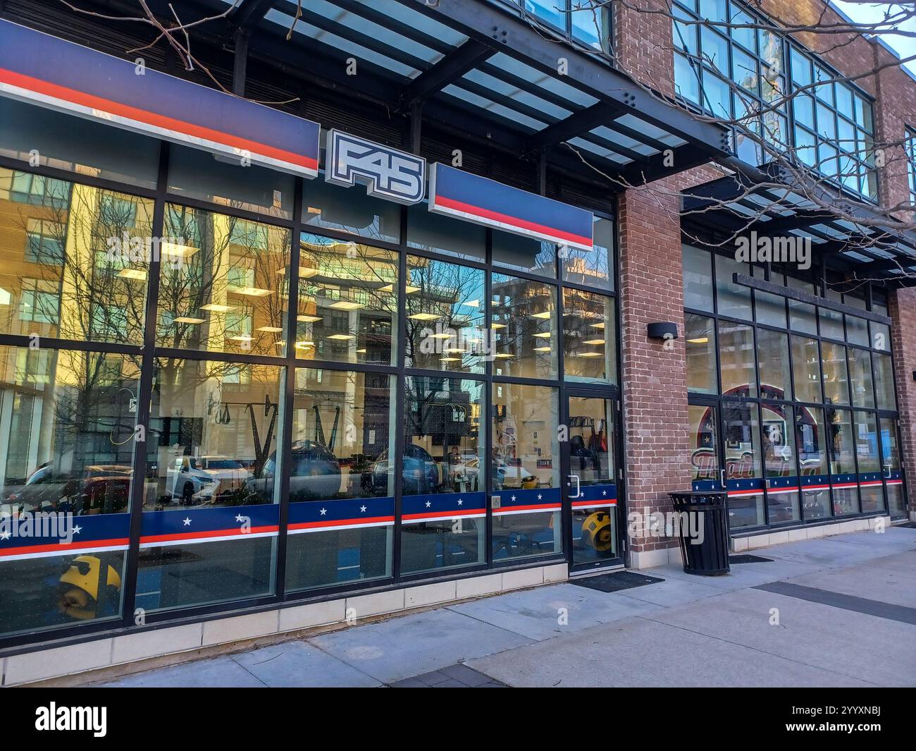 Toronto, ON, Canada – April 5, 2024: View at the F45 fitness studio ...