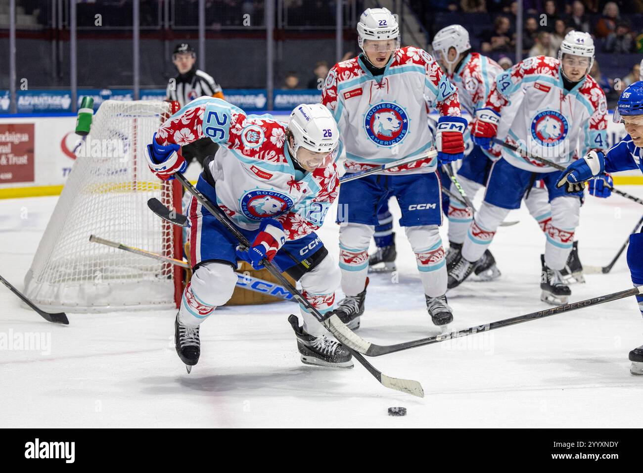 Rochester, New York, USA. 20th Dec, 2024. Rochester Americans forward ...