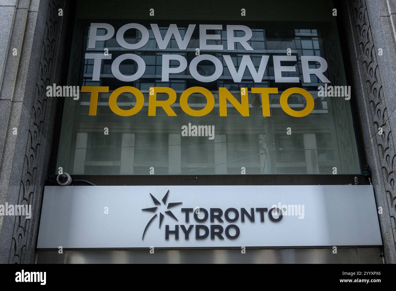 Toronto, ON, Canada – August 3, 2024: View at the Toronto Hydro ...