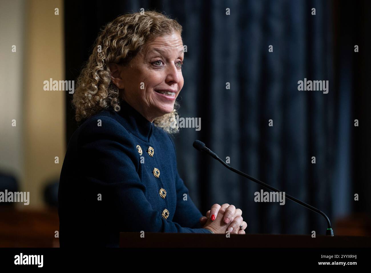 Rep. Debbie Wasserman Schultz (D-Fla.) speaks during a portrait ...