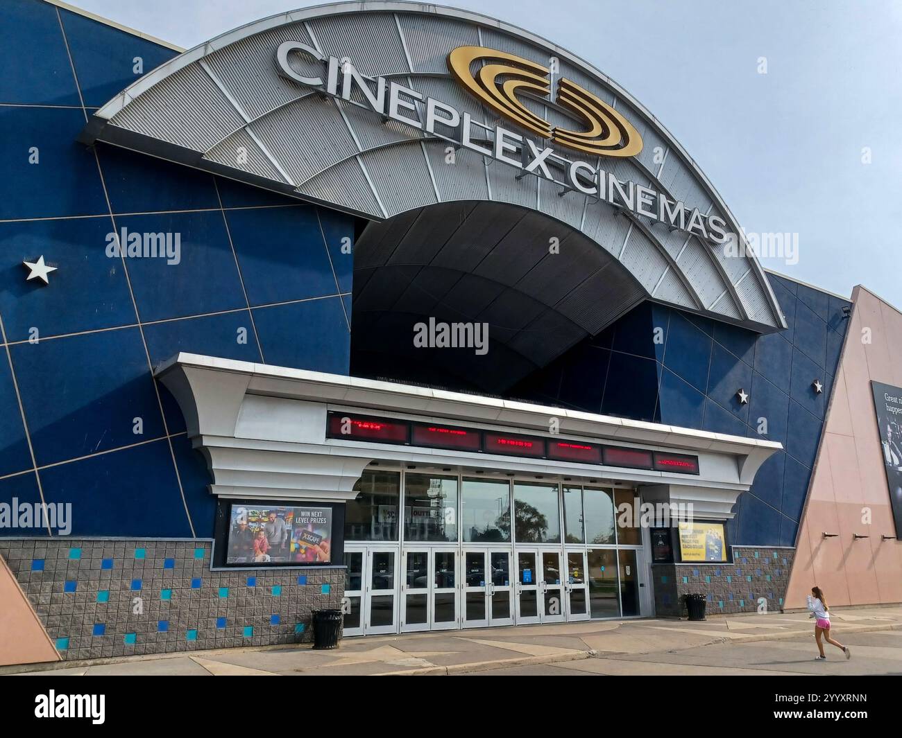 Toronto, ON, Canada – July 17, 2024: View at the sign of Cineplex ...