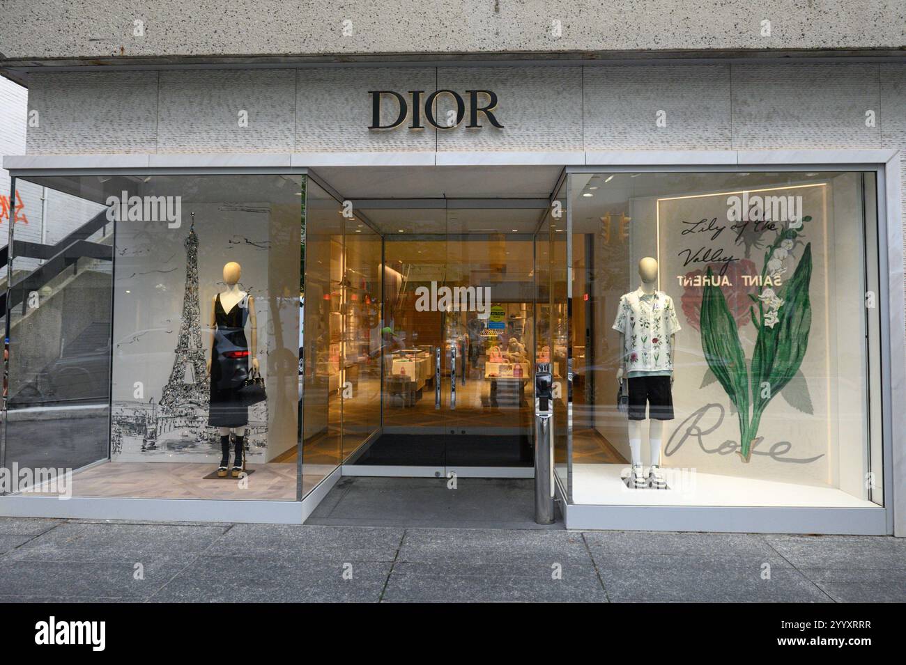 Toronto, ON, Canada – July 30, 2024: View at the Dior store sign in ...