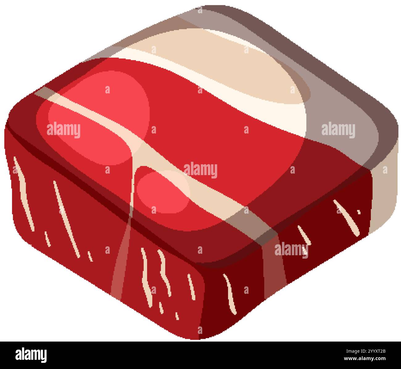 Vector art of a raw meat cut Stock Vector Image & Art - Alamy