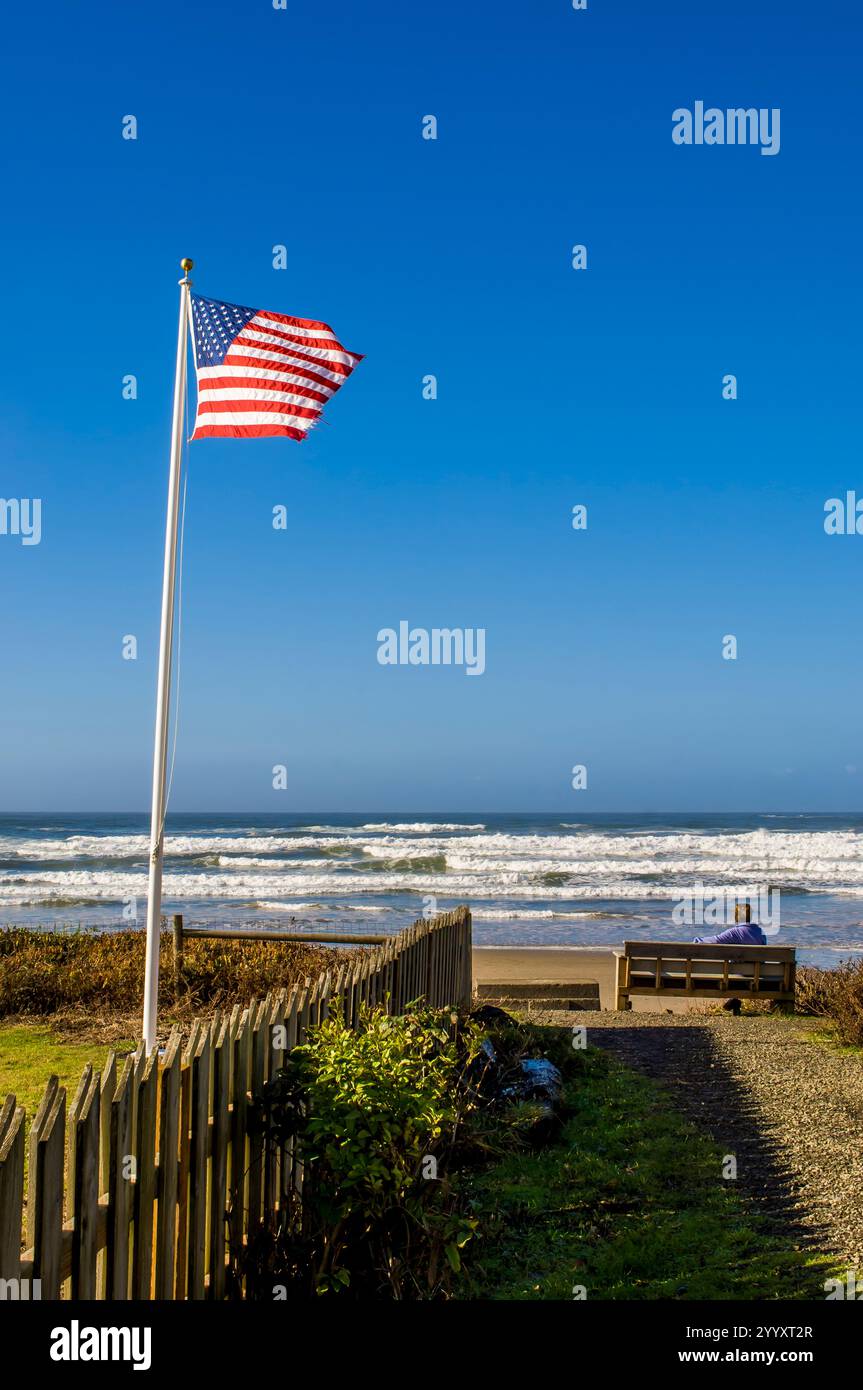 American flag flying cannon hi-res stock photography and images - Alamy