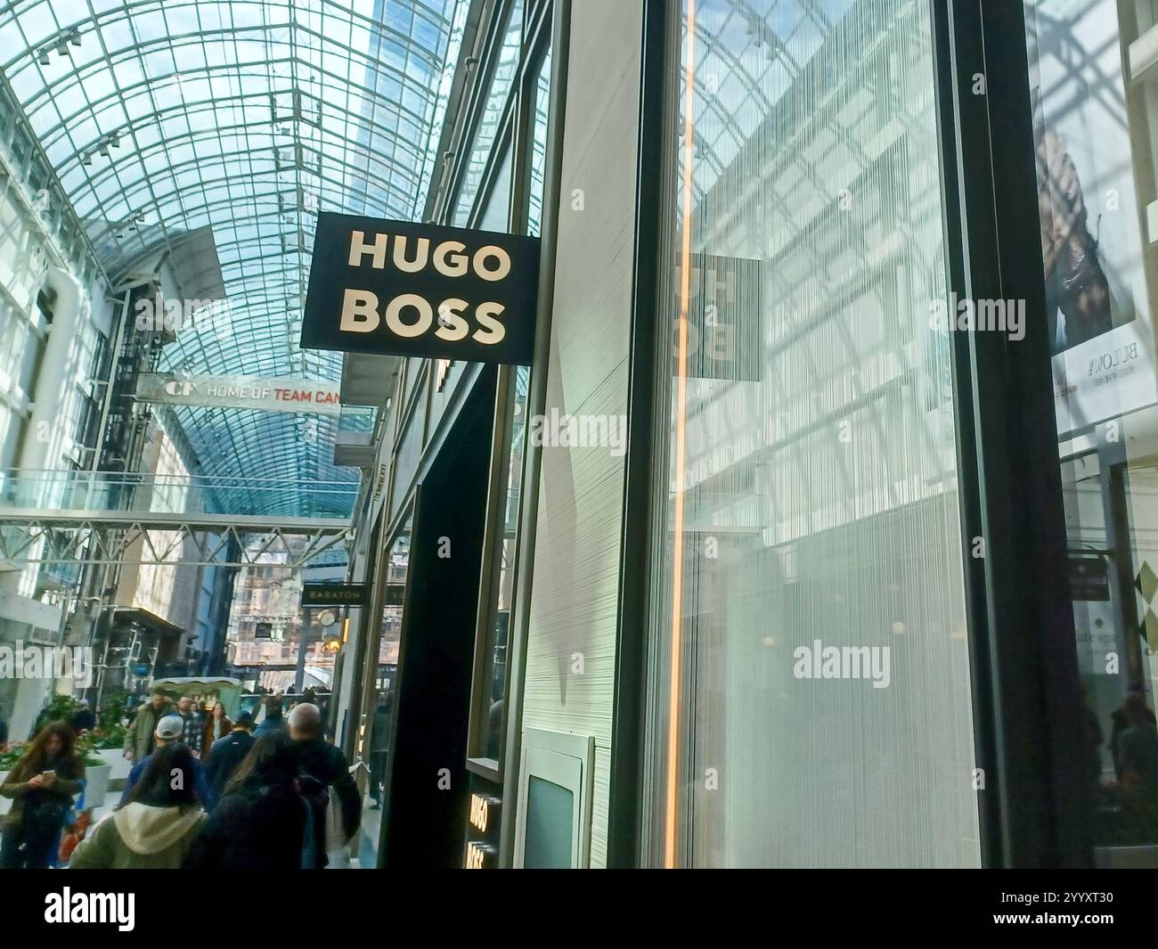 Toronto, ON, Canada – April 20, 2024: View at the Hugo Boss company ...