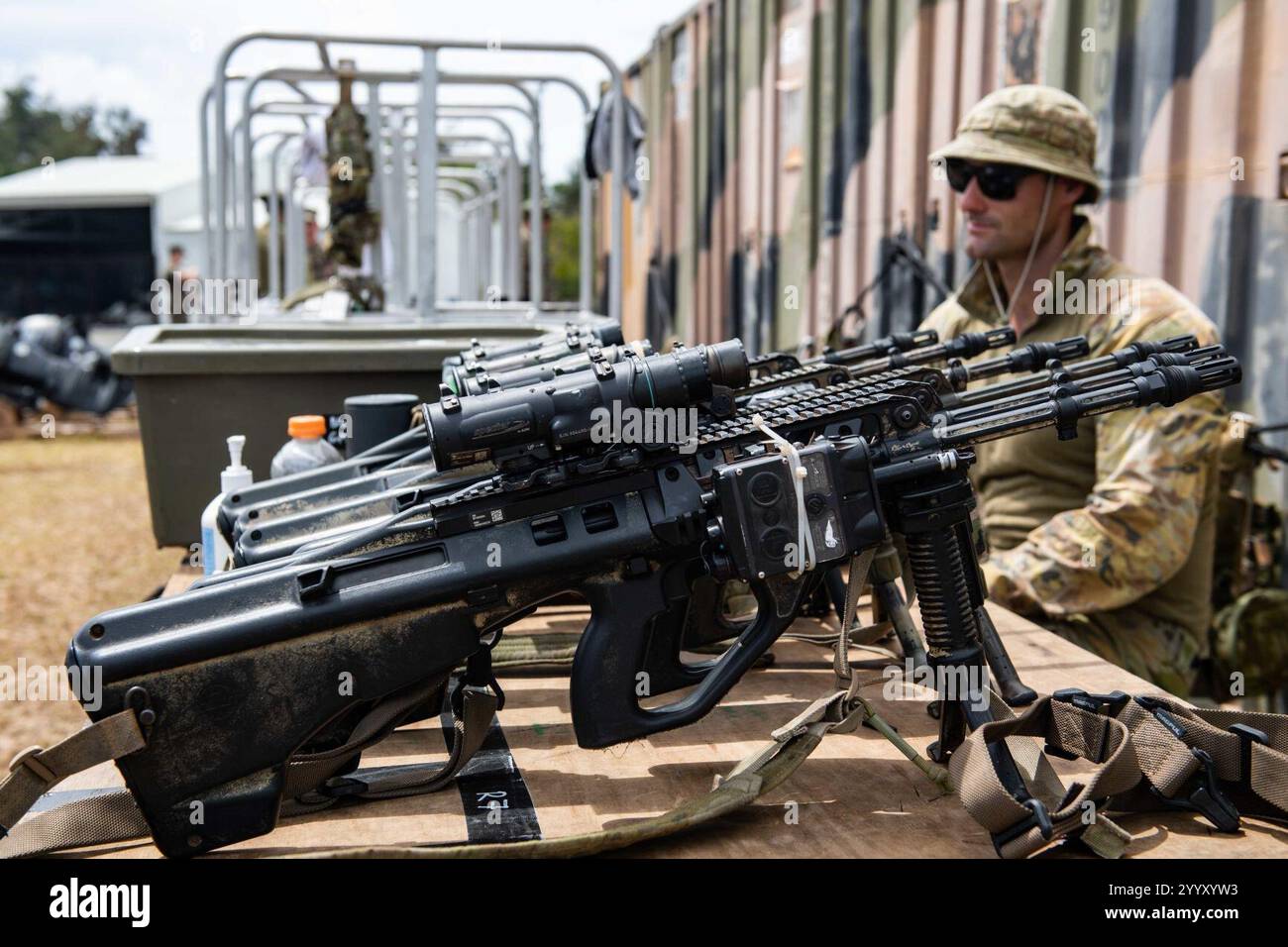 EF88 Austeyr rifles during RIMPAC 2022 Stock Photo - Alamy
