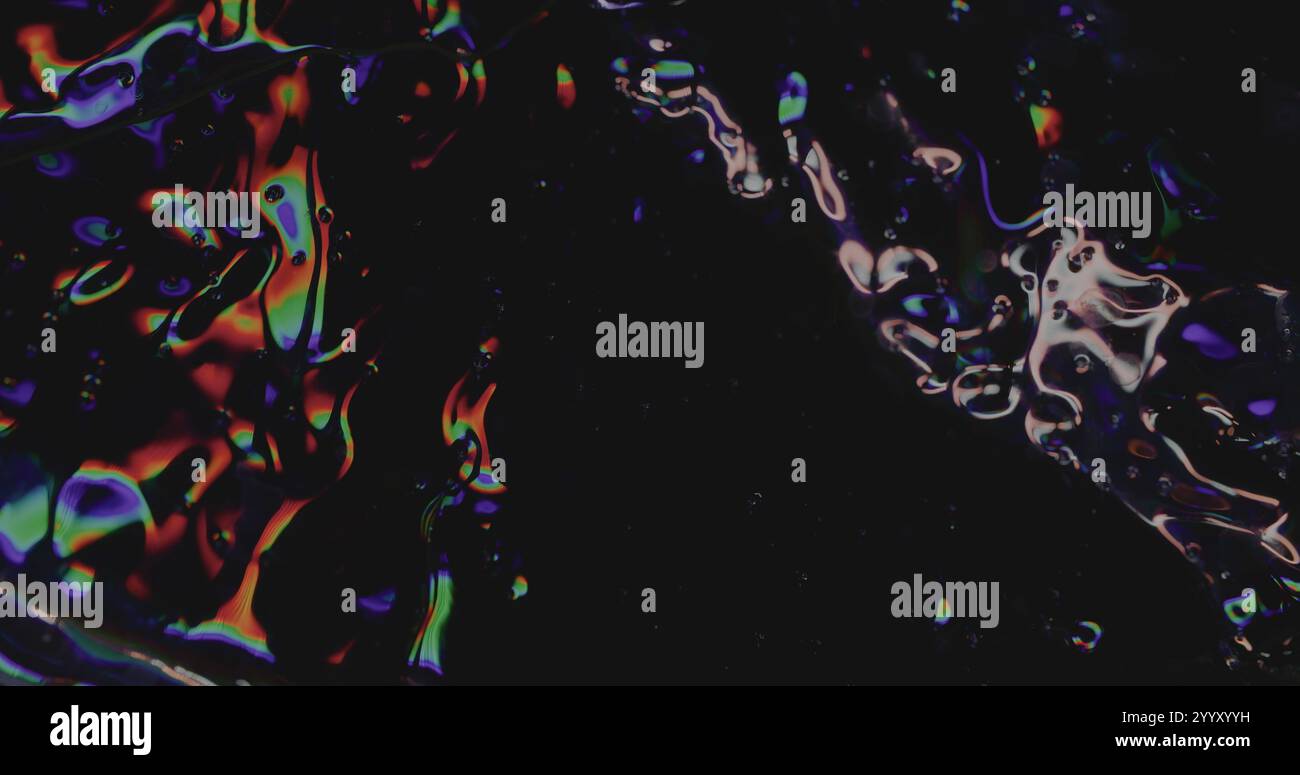 Sparkling bubbles. Blurred wet texture. Defocused leak orange color ...