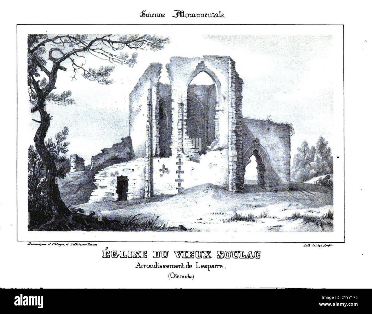 Eglise du vieux Soulac Stock Photo - Alamy