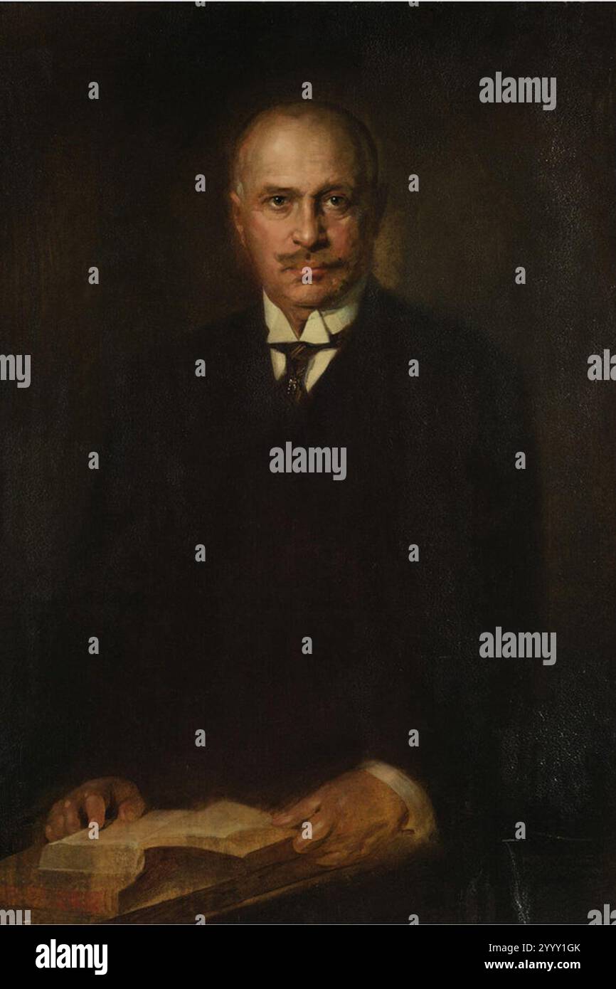 Egon Josef Kossuth - Portrait of Max von Oppenheim, 1927 Stock Photo ...