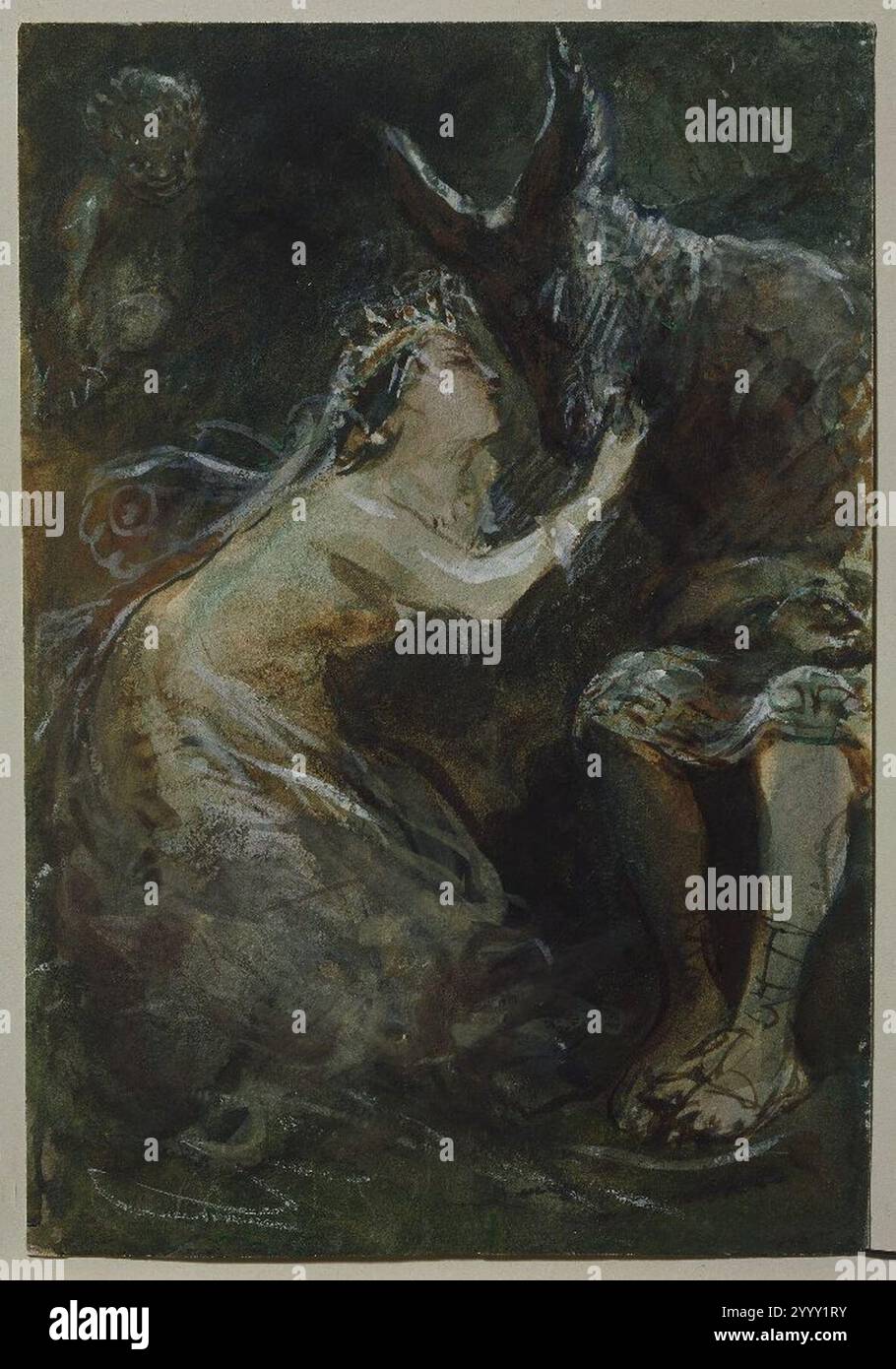 Egron Lundgren - Ur ''En midsommarnattsdröm'' av Shakespeare. Titania ...