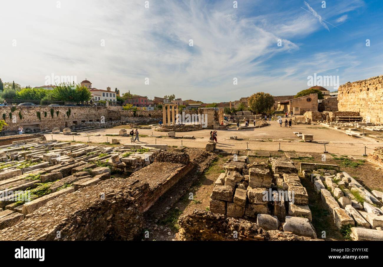 Athens, Attica - GR - Oct 25, 2024 The Roman Forum of Athens, or Roman ...