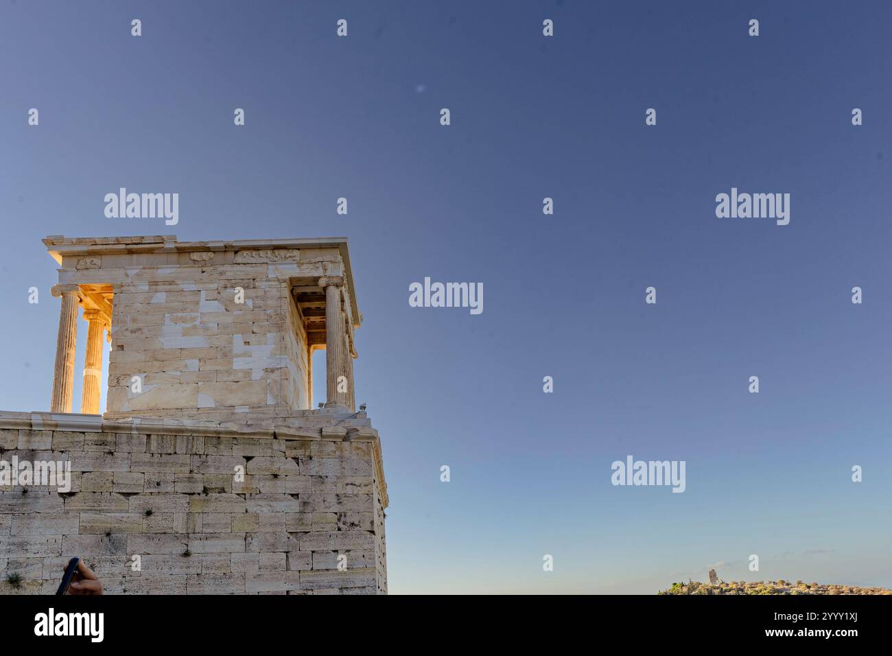 Athens, Attica - GR - Oct 26, 2024 The Temple of Athena Nike atop the Acropolis in Athens is a ...