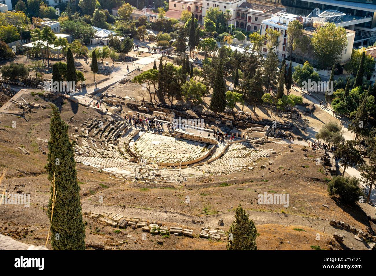 Athens, Attica - GR - Oct 26, 2024 Remains of The Theatre of Dionysus: An ancient Greek theatre ...