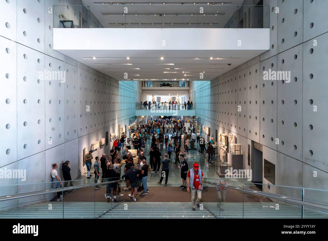 Athens, Attica - GR - Oct 26, 2024 The Gallery of the Acropolis Slopes: An upward-sloping floor ...