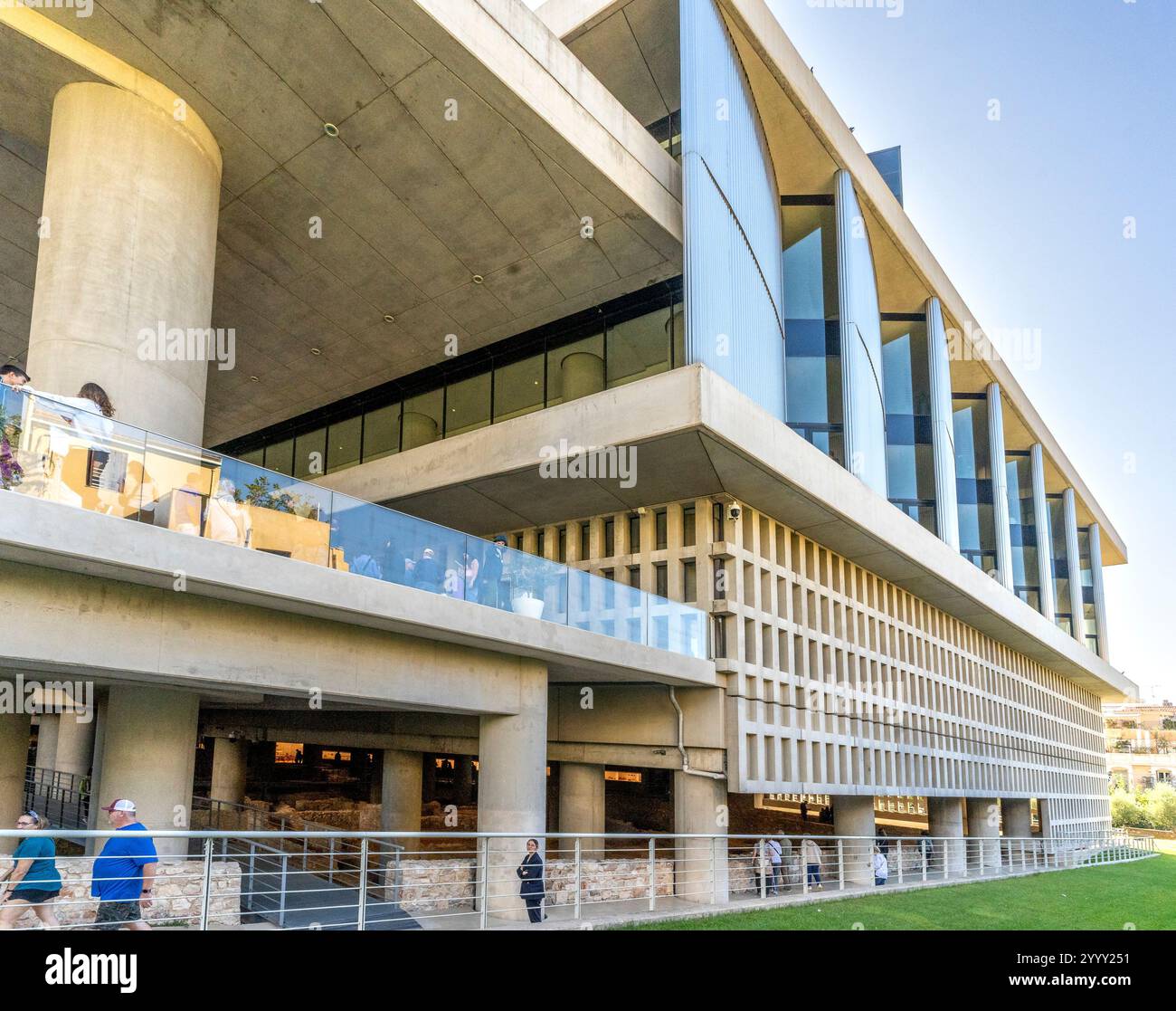 Athens, Attica - GR - Oct 26, 2024 The Acropolis Museum: A modern glass structure with sleek ...