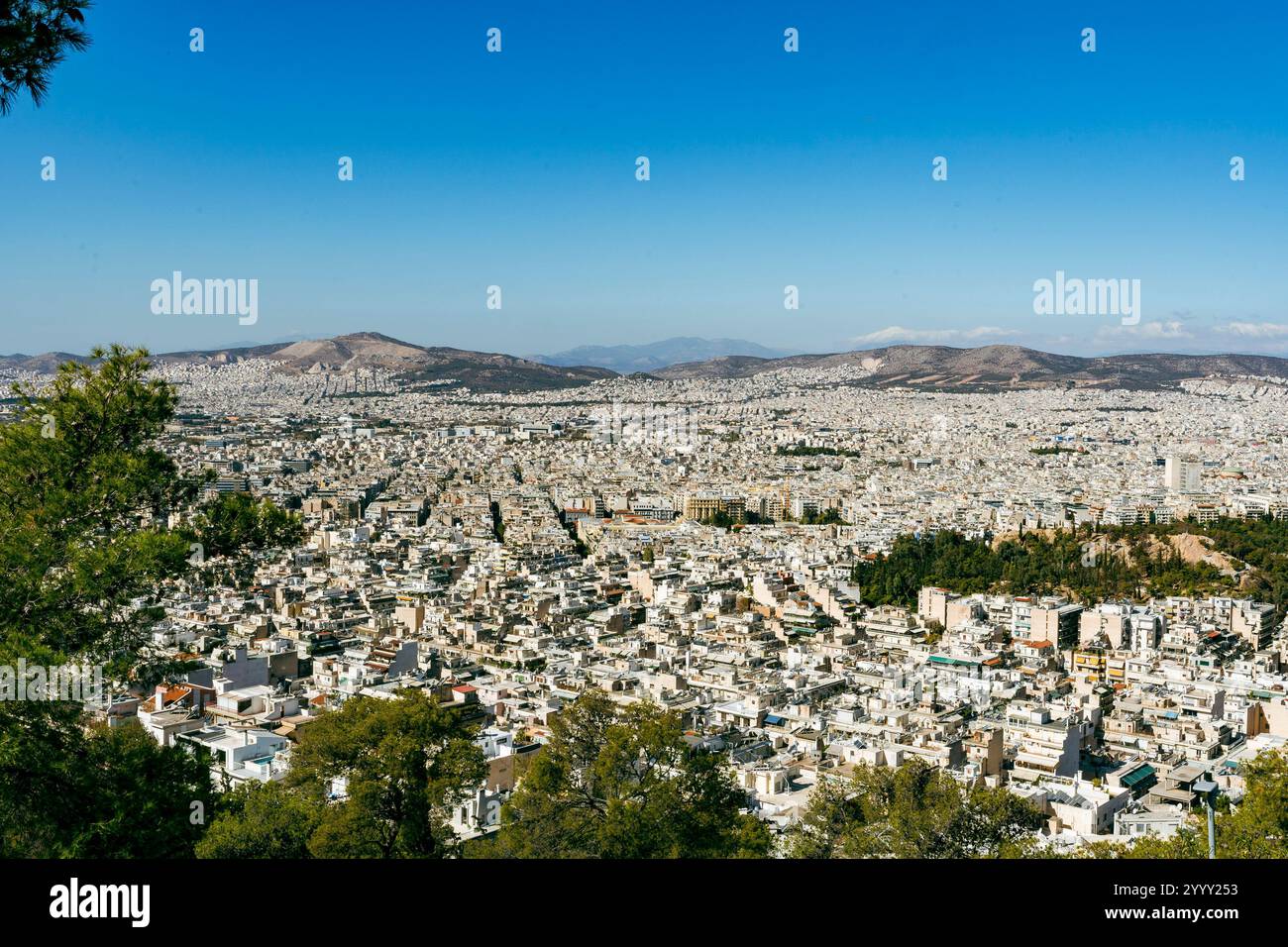 Athens, Attica - GR - Oct 26, 2024 view from Mount Lycabettus: A breathtaking panorama of Athens ...