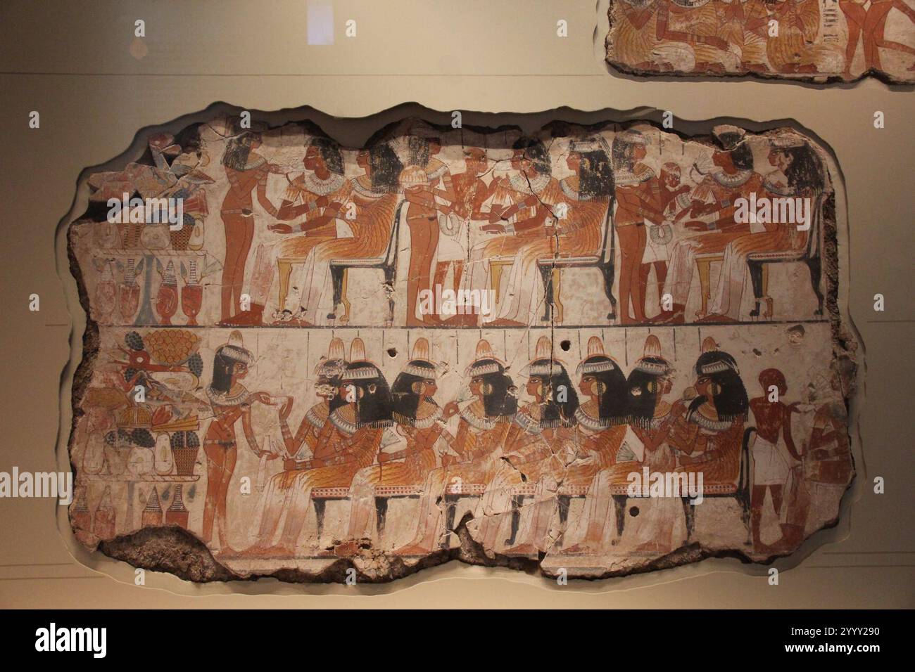 Egyptian Scene from Tomb-Chapel of Nebamun, Thebes (Luxor), c. 1350 BC ...