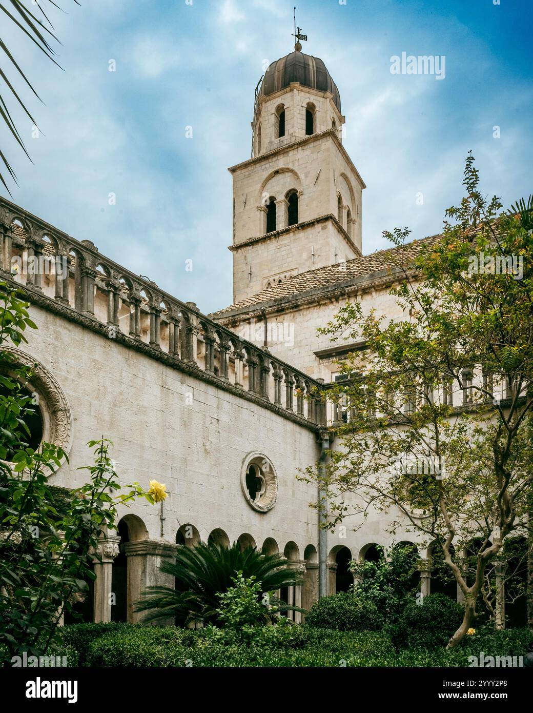 Dubrovnik – HR – Oct 18, 2024 The interior of Dubrovnik's Franciscan ...