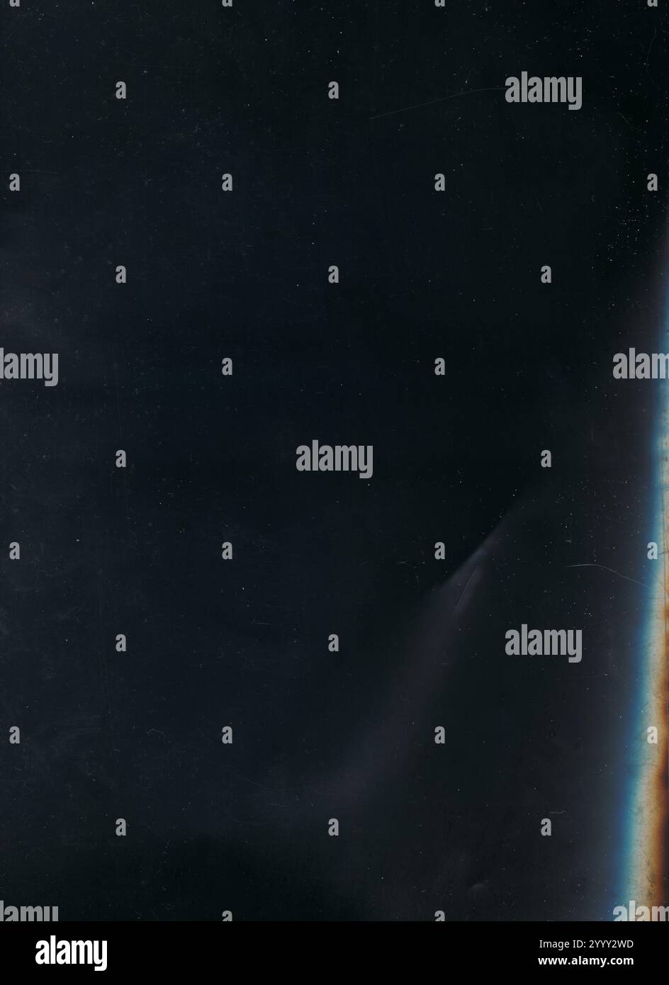 Dust scratch overlay. Old film. Blue orange color burn stain worn ...