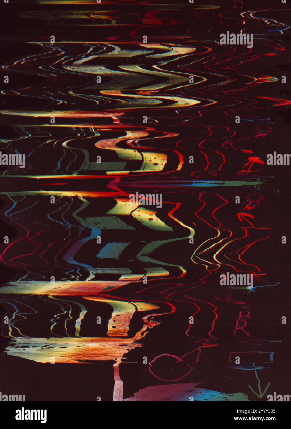 Distortion noise. Digital glitch texture. Analog frequency. Stripped ...