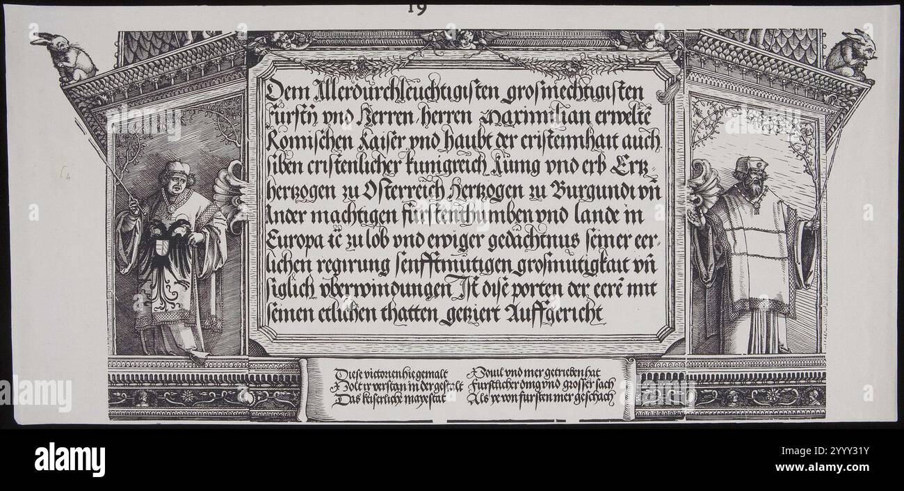 Ehrenpforte arc triomphal de l 'empéreur Maximilien I, Central Part ...