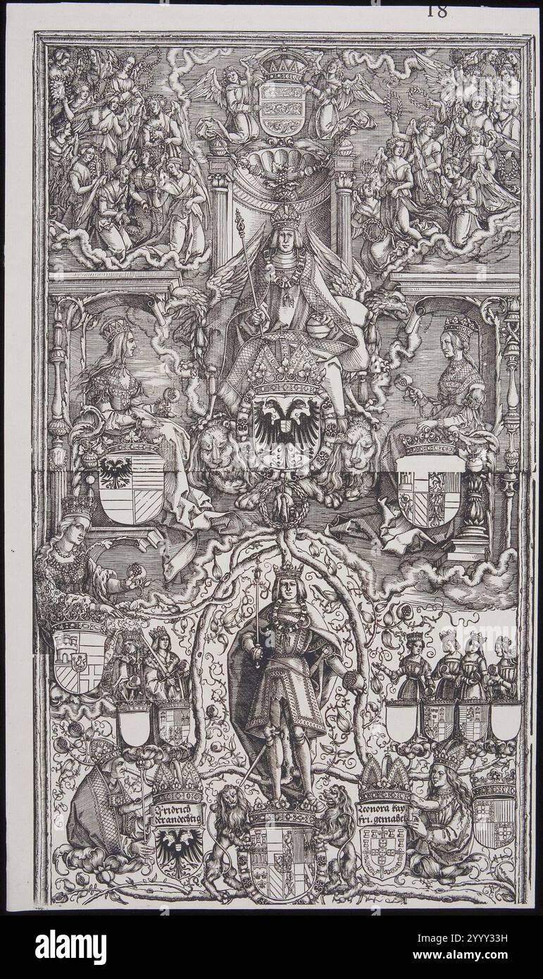 Ehrenpforte arc triomphal de l 'empéreur Maximilien I, Central Part ...