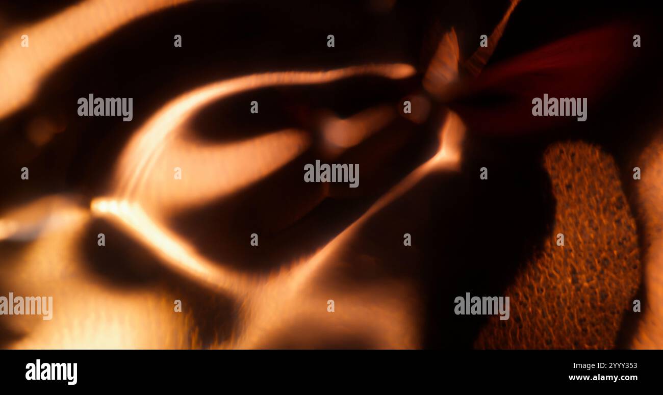 Film burn. Defocused glow. Blinking sparkling majestic lens flare ...