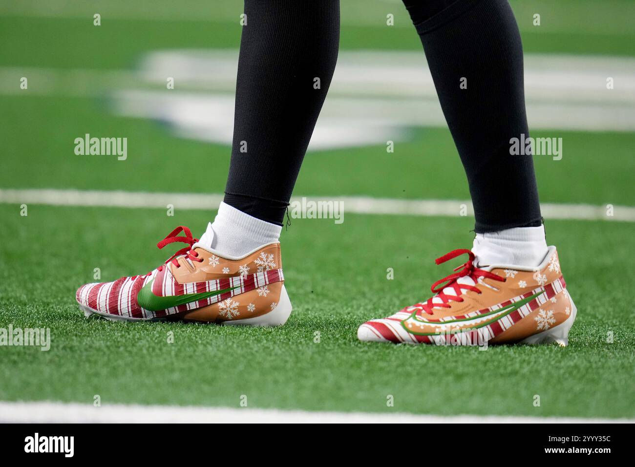The shoes of Tampa Bay Buccaneers wide receiver Ryan Miller are styled ...