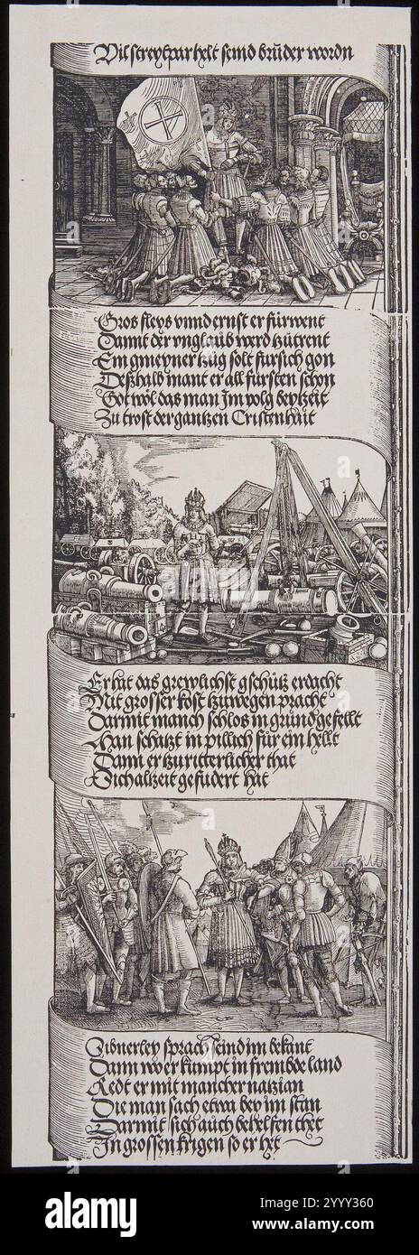 Ehrenpforte arc triomphal de l 'empéreur Maximilien I, Left Part ...