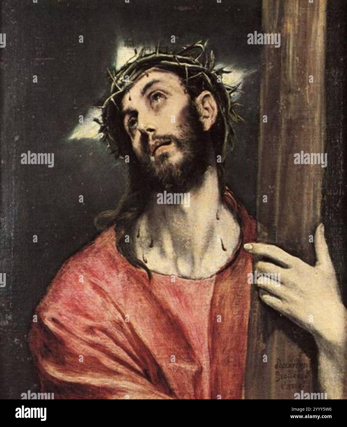 El Greco - Christ with the Cross Stock Photo - Alamy