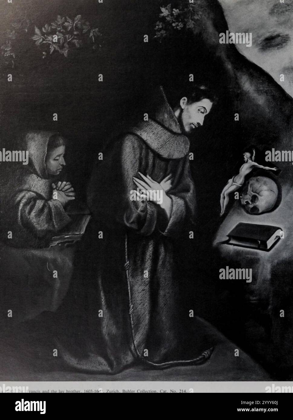 El Greco - St Francis and the Lay Brother - Buhrle Stock Photo - Alamy