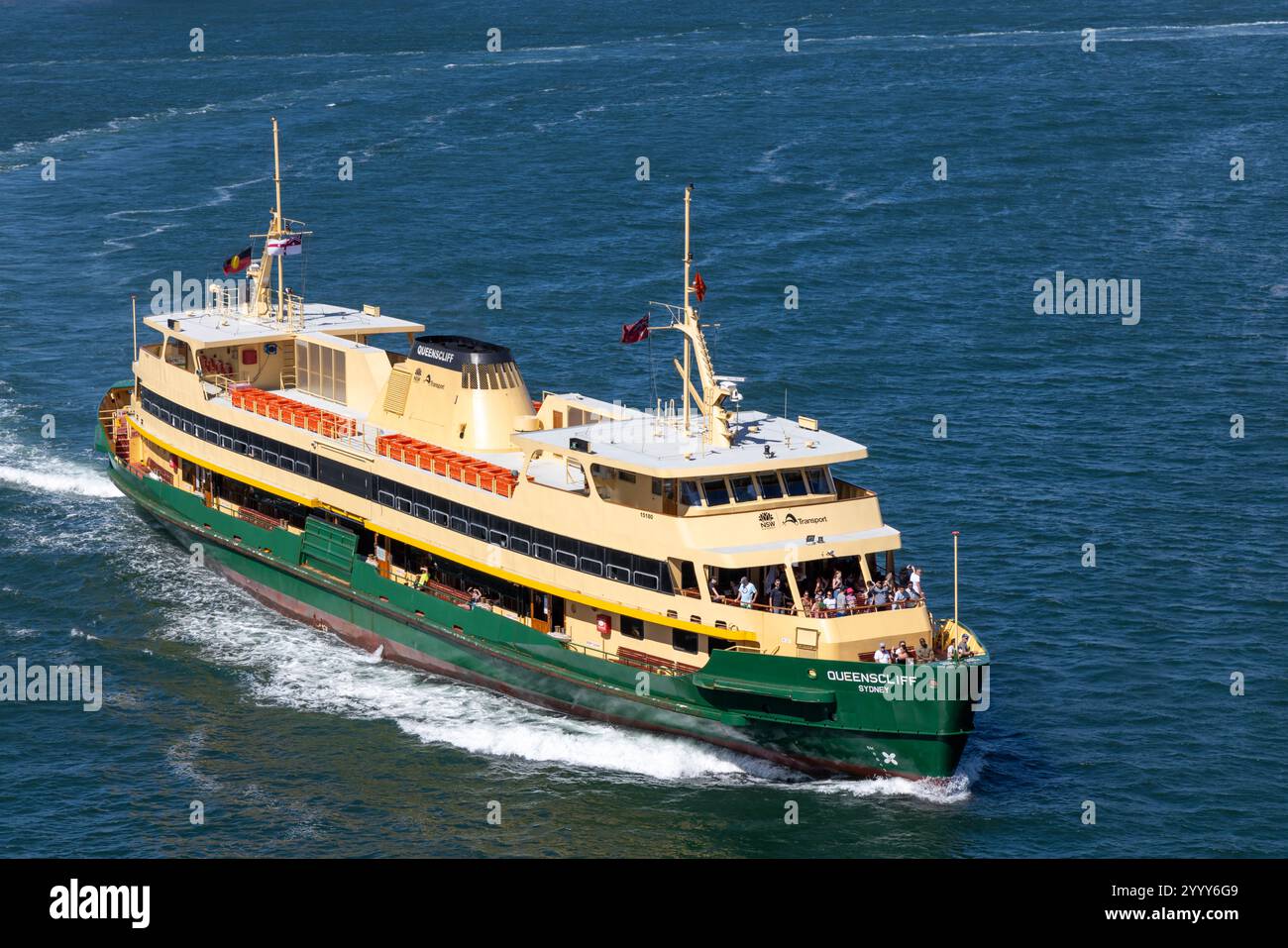 Sydney ferry MV Queenscliff, a freshwater class ferry, viewed from ...