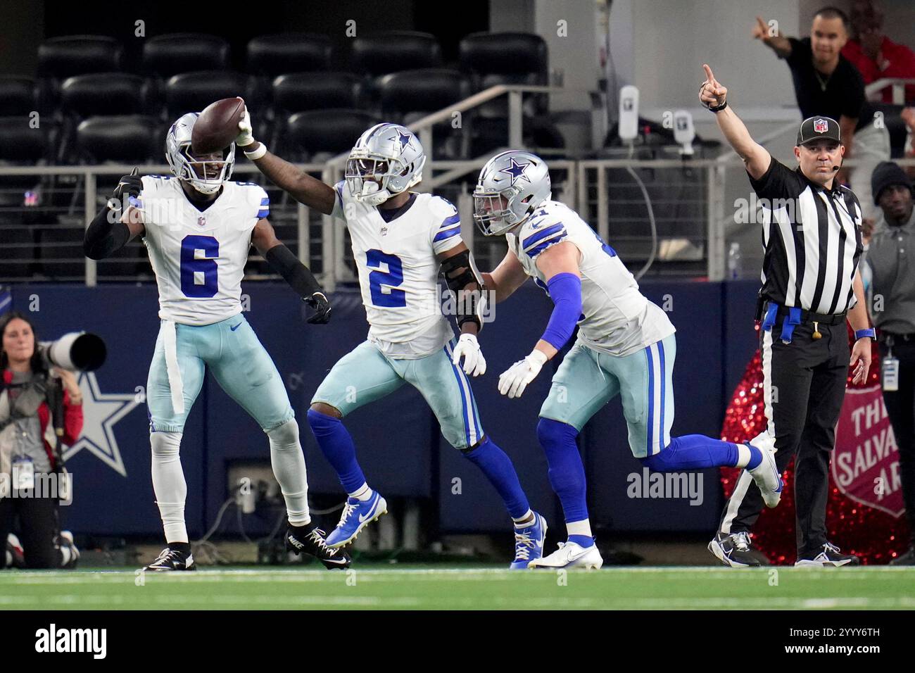 Dallas Cowboys cornerback Jourdan Lewis (2), Donovan Wilson (6) and ...