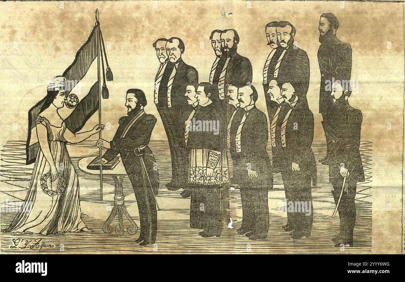 El MARISCAL LOPEZ RECIBIÉNDOSE DE LA MAGISTRATURA SUPREMA DE LA ...
