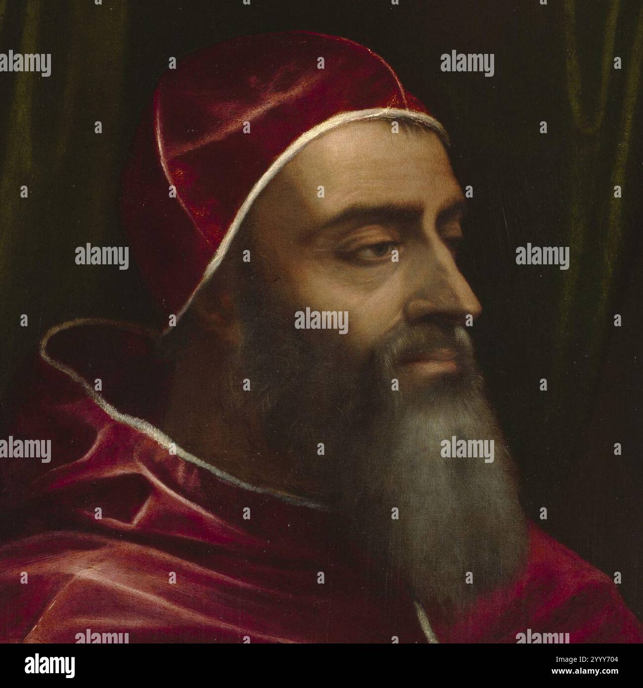 El papa Clemente VII, por Sebastiano del Piombo (cropped Stock Photo ...