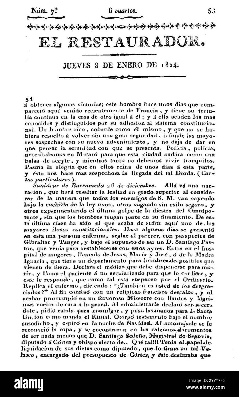 El restaurador Black and White Stock Photos & Images - Alamy