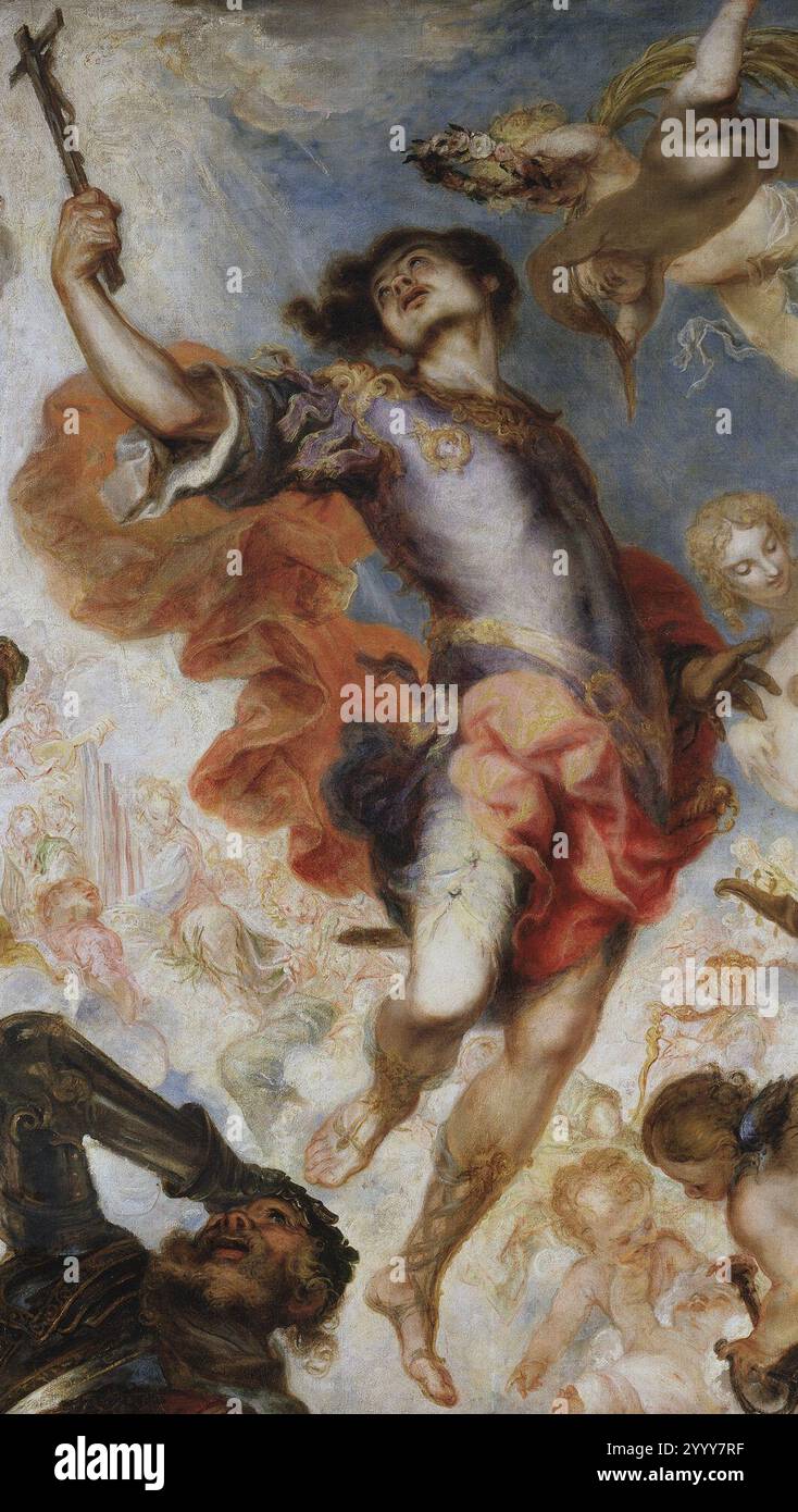 El triunfo de san Hermenegildo (detalle) - Francisco de Herrera el Mozo (4 Stock Photo - Alamy