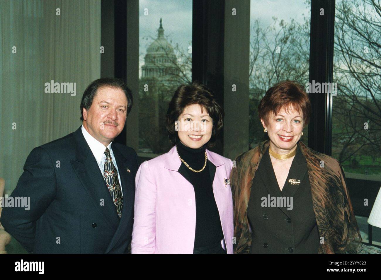 Elaine Chao with Victoria Toensing and Joe DeGenova Stock Photo - Alamy