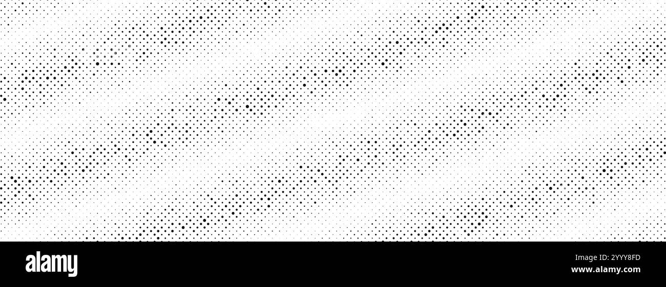 Black rippled grit halftone texture. Grunge dotted striped noise ...