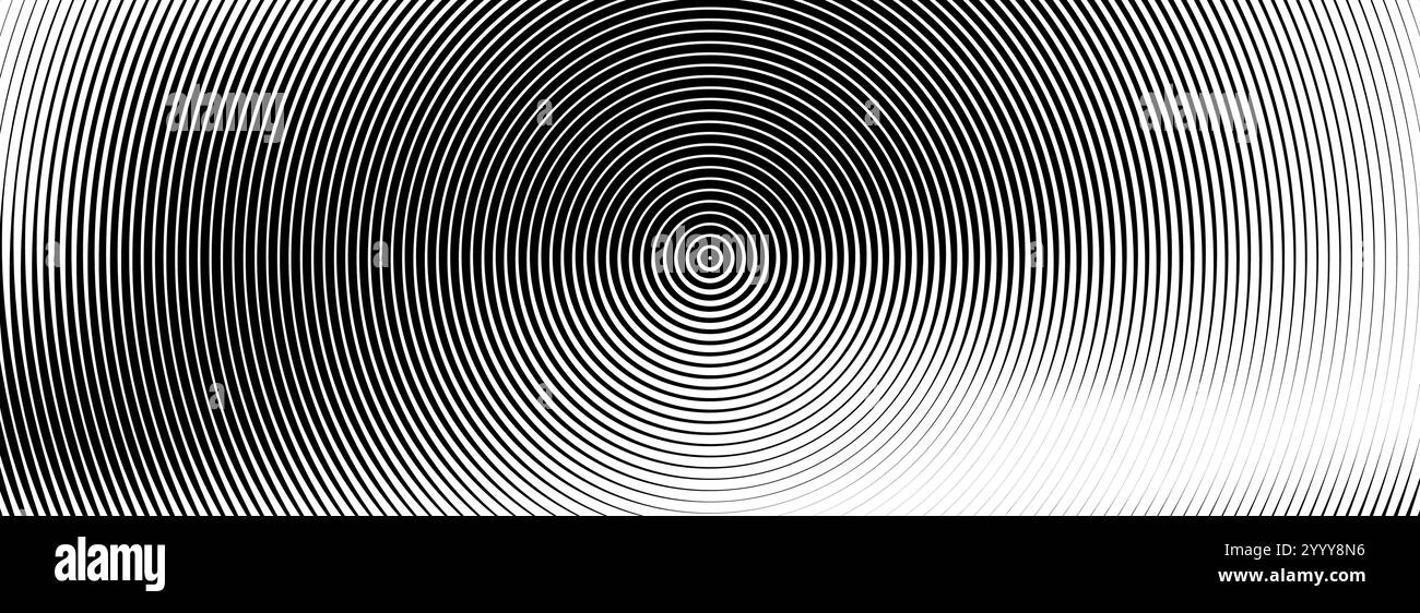 Black concentric circle background. Radial geometric pattern wallpaper ...