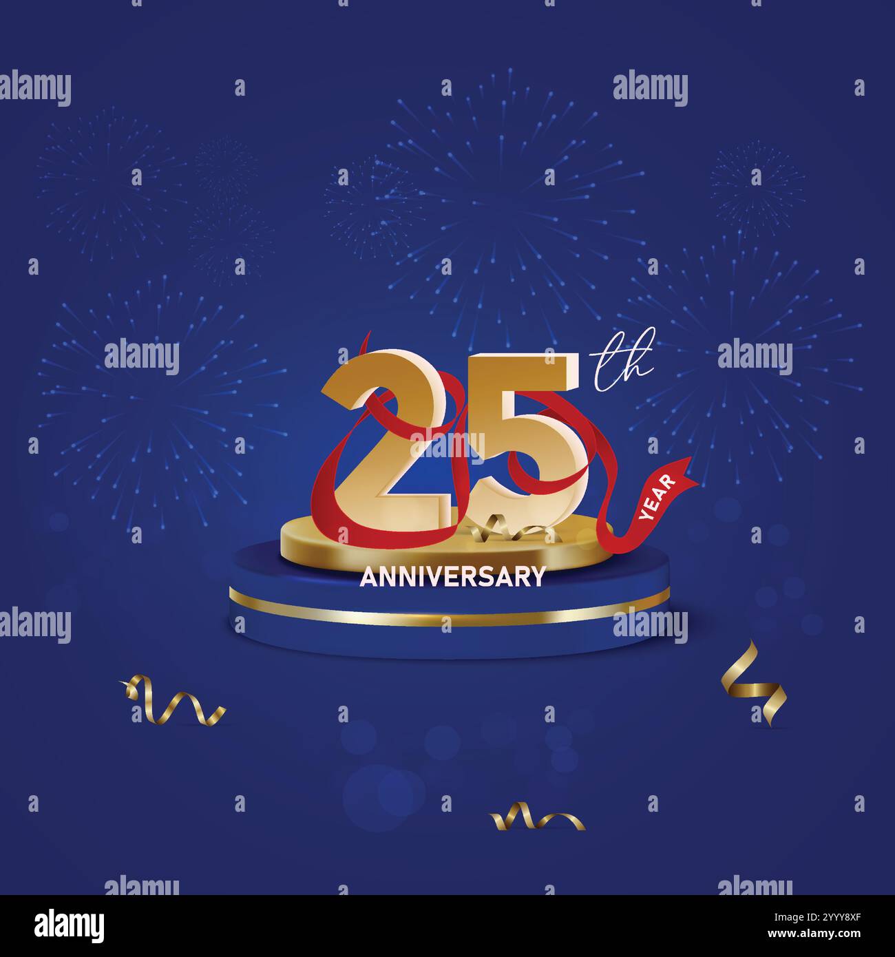 Elegant 25th anniversary logo hi-res stock photography and images - Alamy