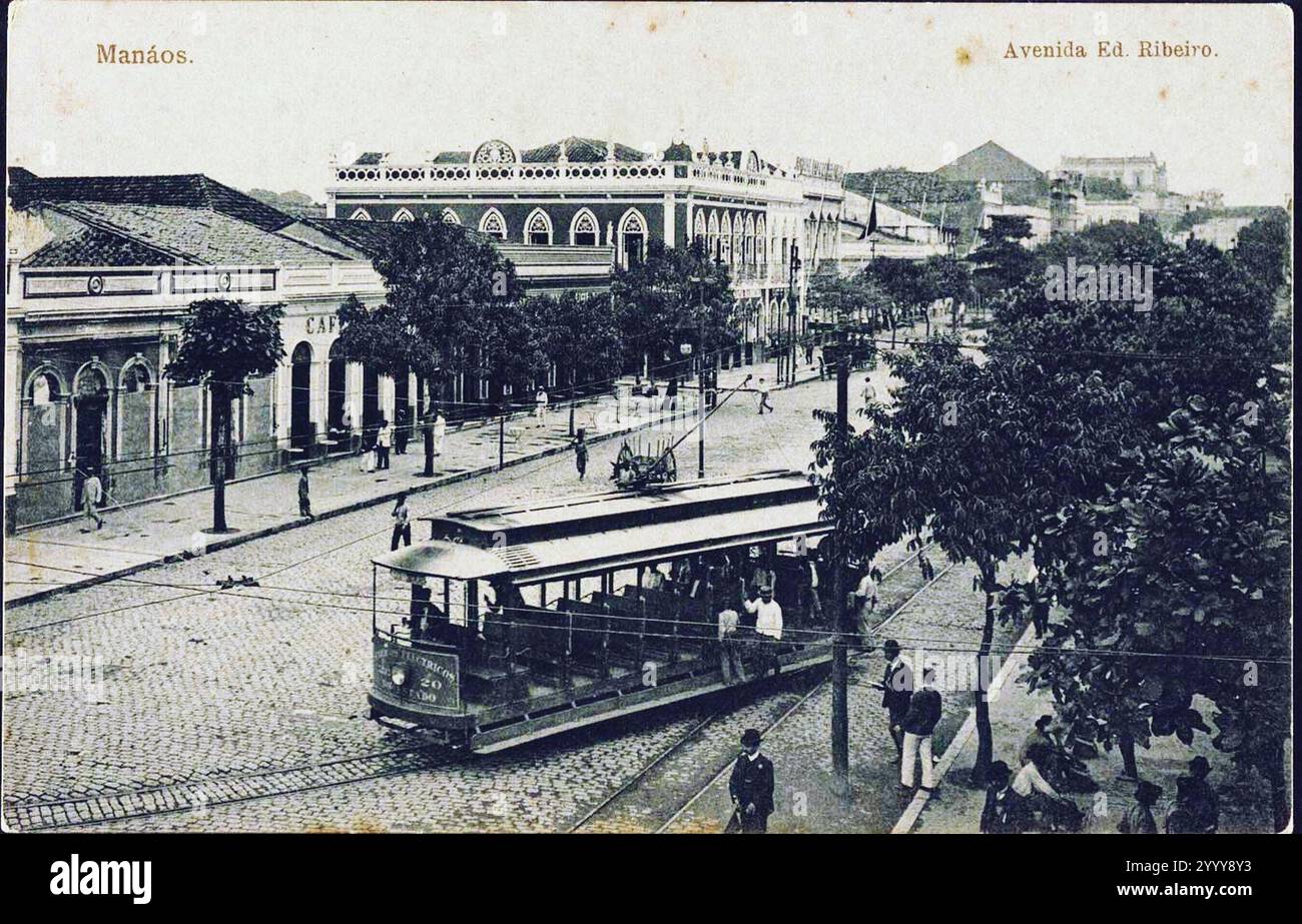 Electric tram in Manaus, Brazil Stock Photo - Alamy