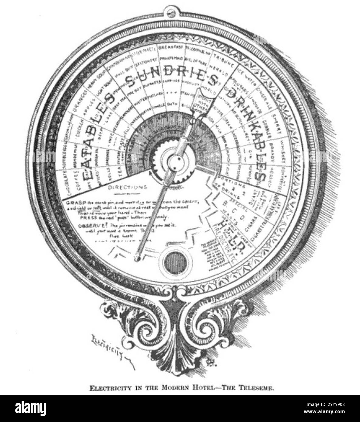 Electricity in the Modern Hotel - The Teleseme Stock Photo - Alamy