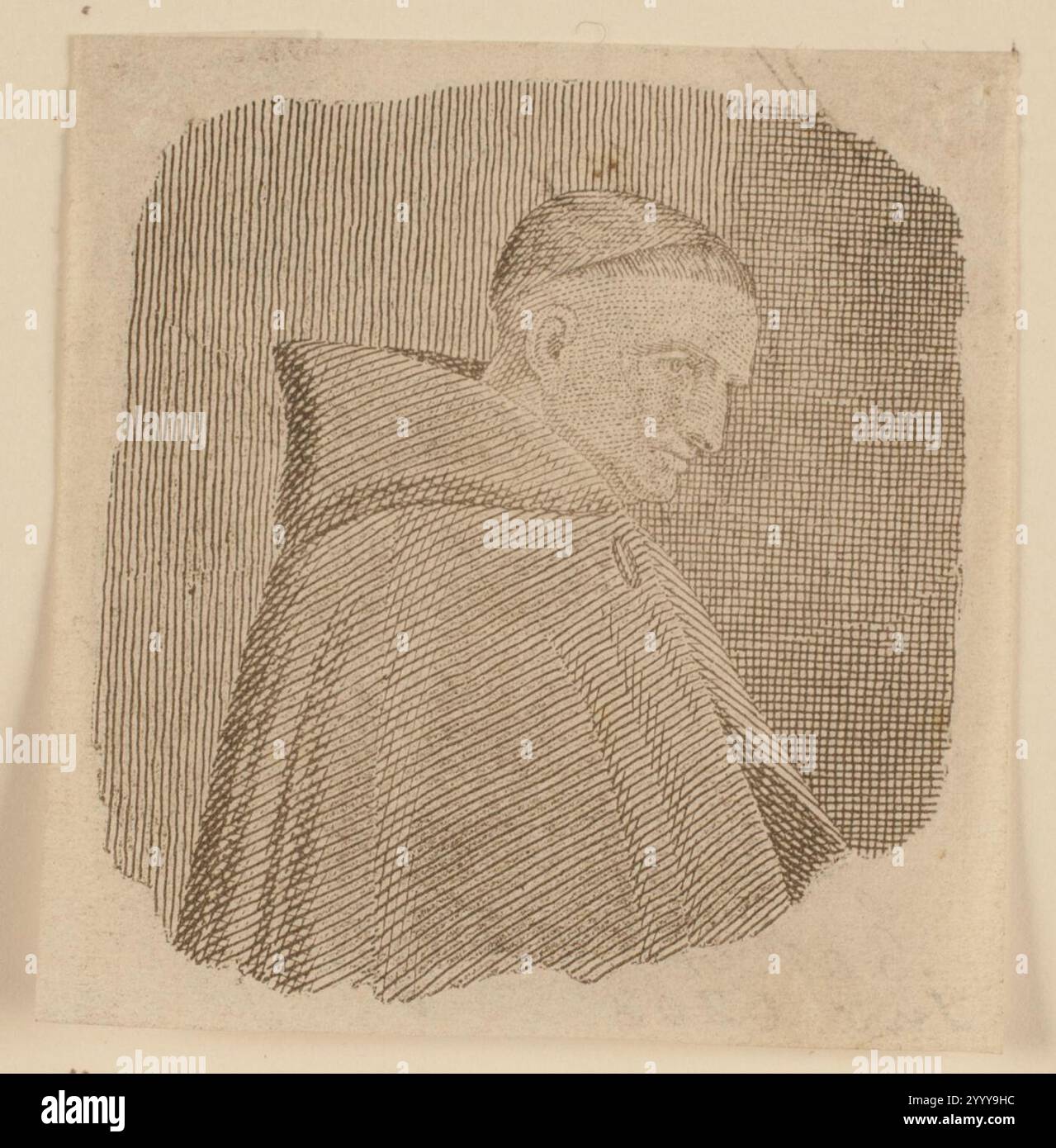 Erling Eckersberg, Hoved af en munk Stock Photo - Alamy