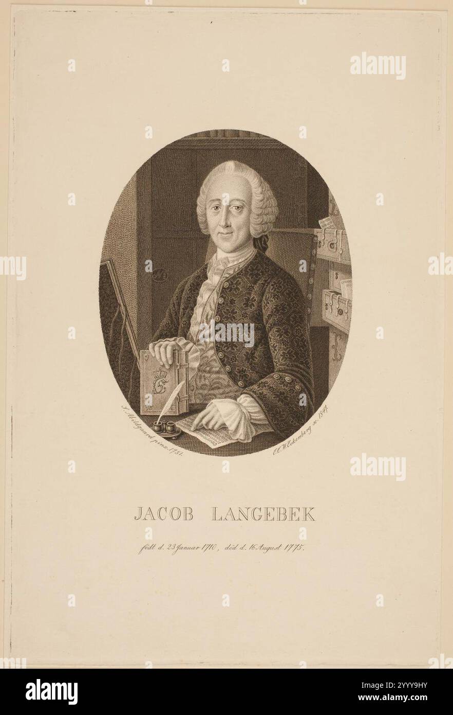 Erling Eckersberg, Jacob Langebek, 1847 Stock Photo - Alamy
