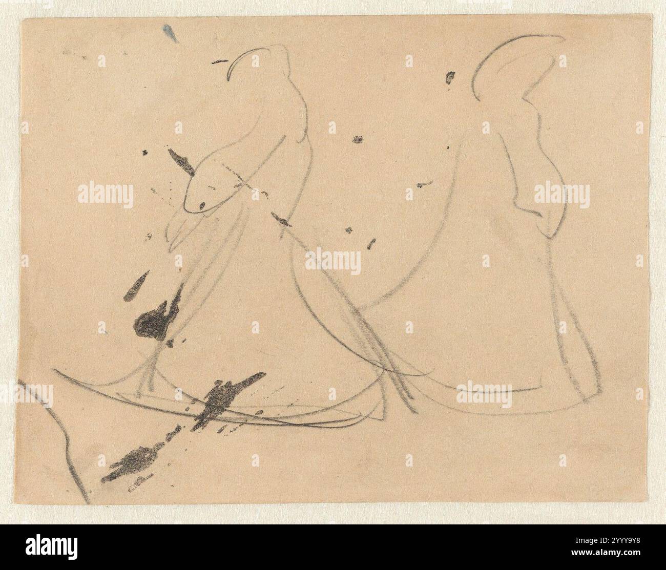 Halfdan Egedius - Sketch of Dancers Stock Photo - Alamy